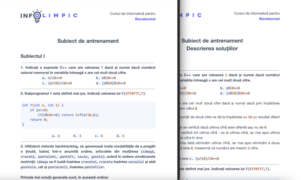Înscrie-te la mini-cursul gratuit de Informatică pentru Bacalaureat ...